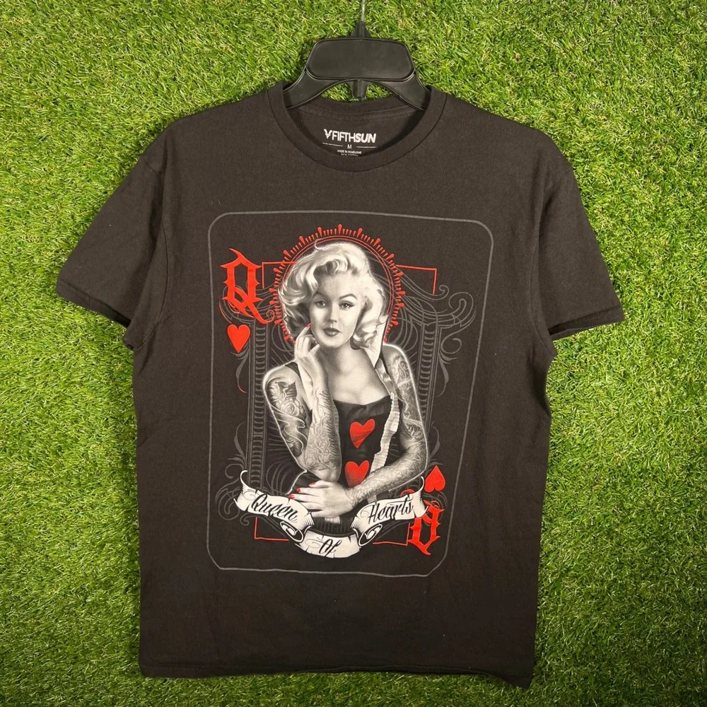 Fifth Sun | Shirts | Fifth Sun Marilyn Monroe Queen Of Hearts Graphic ...